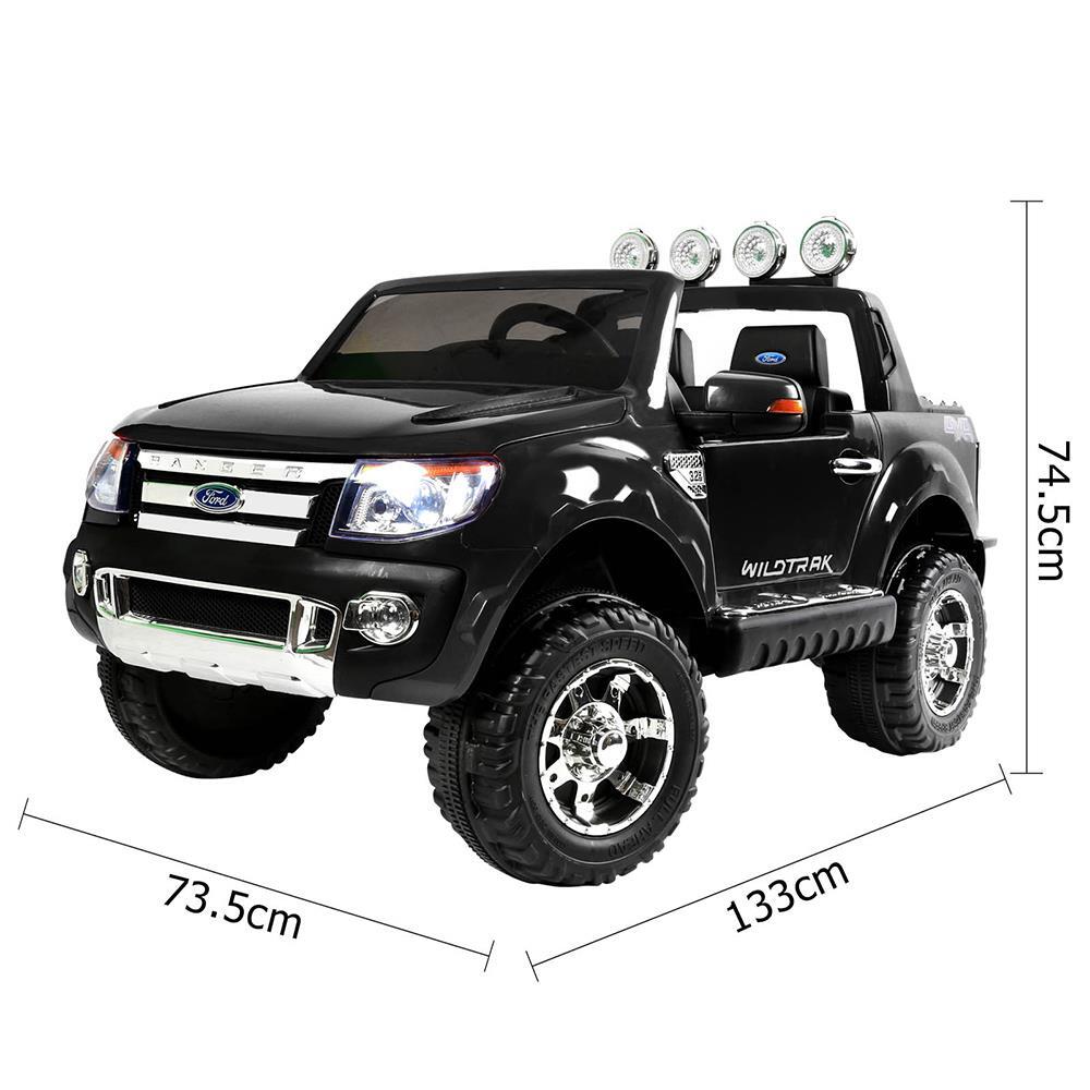 Licensed 4WD 4x4 Ford Ranger kid Ride On Car Truck Remote Control Black