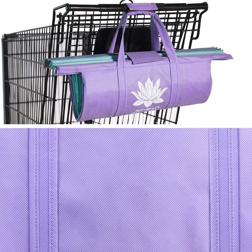 Lotus Shopping Trolley Bags Reusable Foldable Cooler Bag cart Set of 4 ...