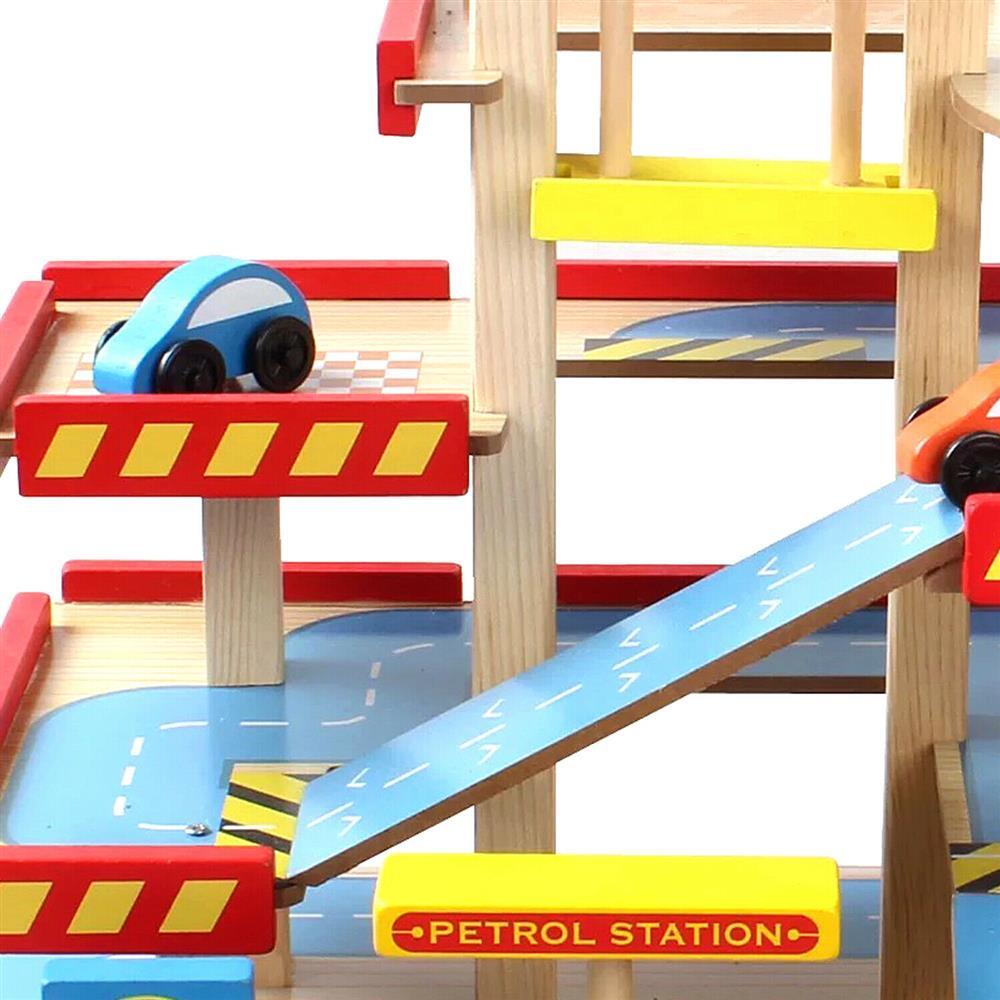 Wooden Car Garage Toy Car Park Car Ramp Car Parking Garage Playset wooden-car-garage-toy-car-park-car-ramp-car-parking-garage-playset