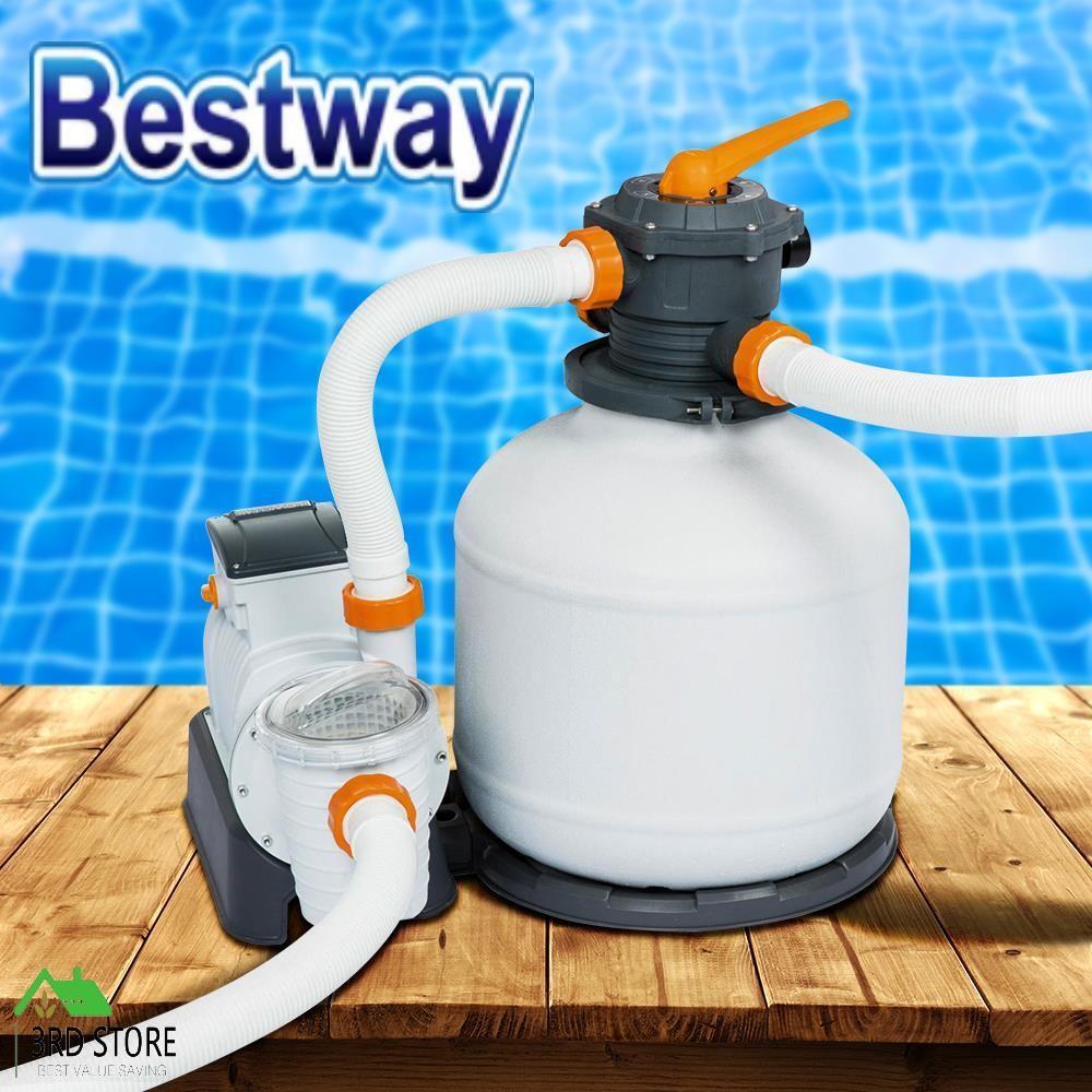 Bestway Sand Filter Above Ground Swimming Pool 3000GPH Pools Cleaning Pump