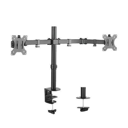 Double Arm Double Joint Monitor Bracket. Supports up to 2x 32" Monitor