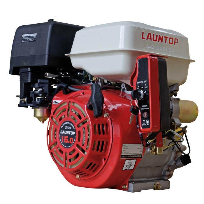 LAUNTOP 16HP Petrol Engine 4 Stroke OHV Motor with Electric Start - 25 ...