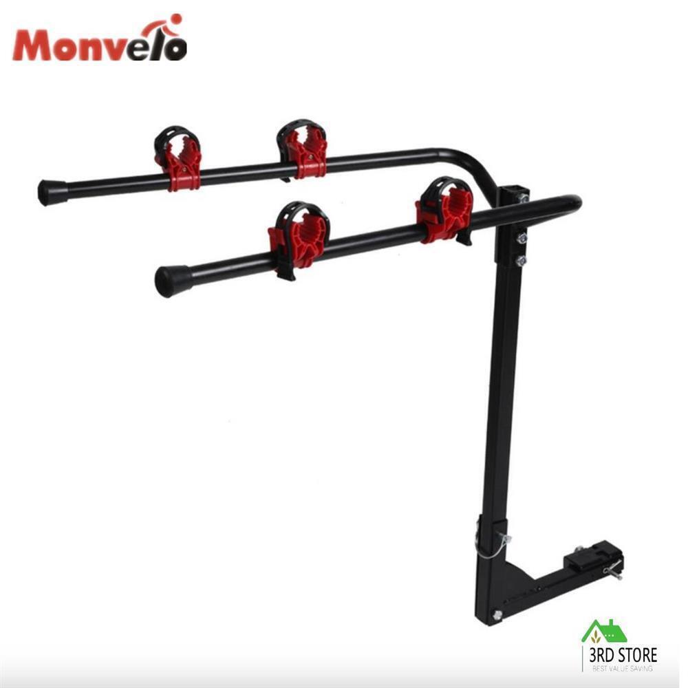 Car Bike Rack Carrier 2 Rear Mount Bicycle Foldable Hitch Mount Heavy Duty
