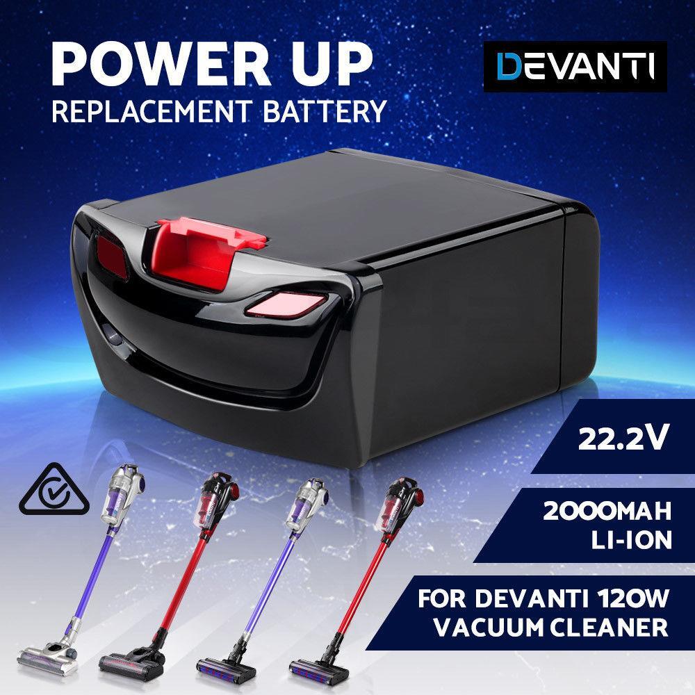 Replacement Battery for Devanti 120W Cordless Stick Vacuum Cleaner